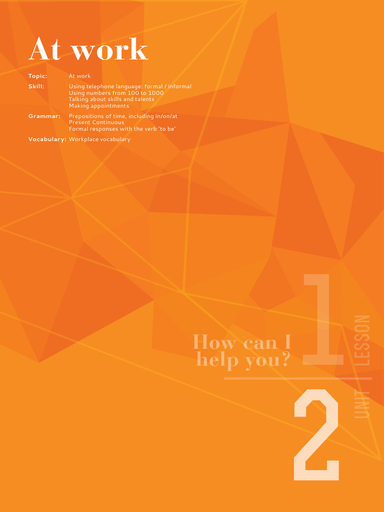 Lev03 BG2 U2 Ed3 EGa | PDF | Odds | Linguistics