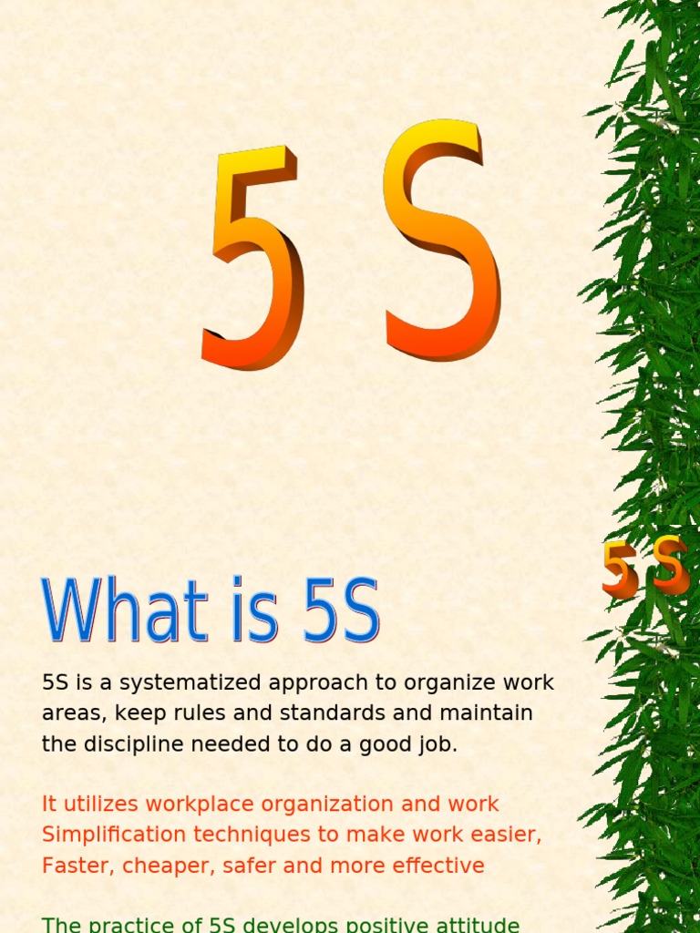 5s Housekeeping Techniques Pdf Housekeeping