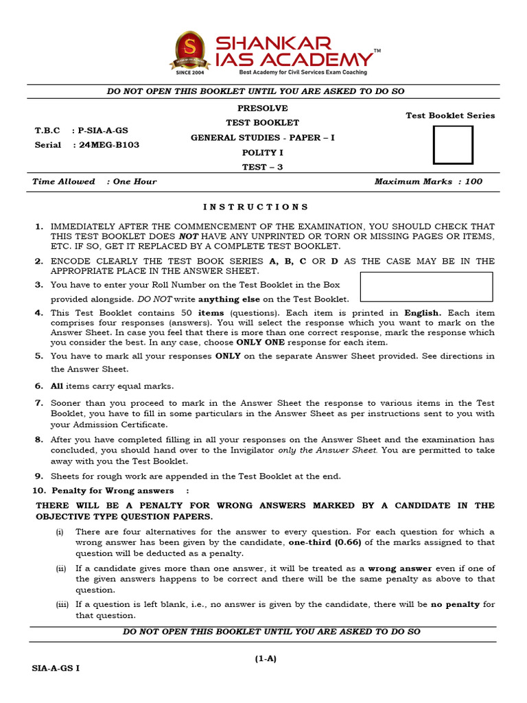 Presolve 2024 Meg-b1-t3-Polity 1-Tn, KL + 2024 Jan 1 - 31 - Unbold QP ...