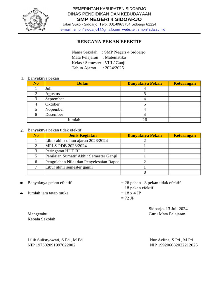 Rpe Ganjil 24-25 | PDF