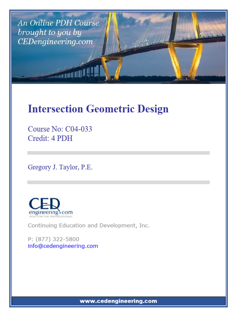 C04-033 - Intersection Geometric Design - US | PDF | Traffic | Lane