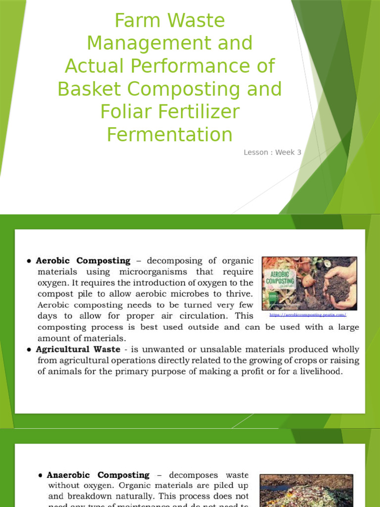 Farm Waste Management Techniques | PDF | Technology & Engineering