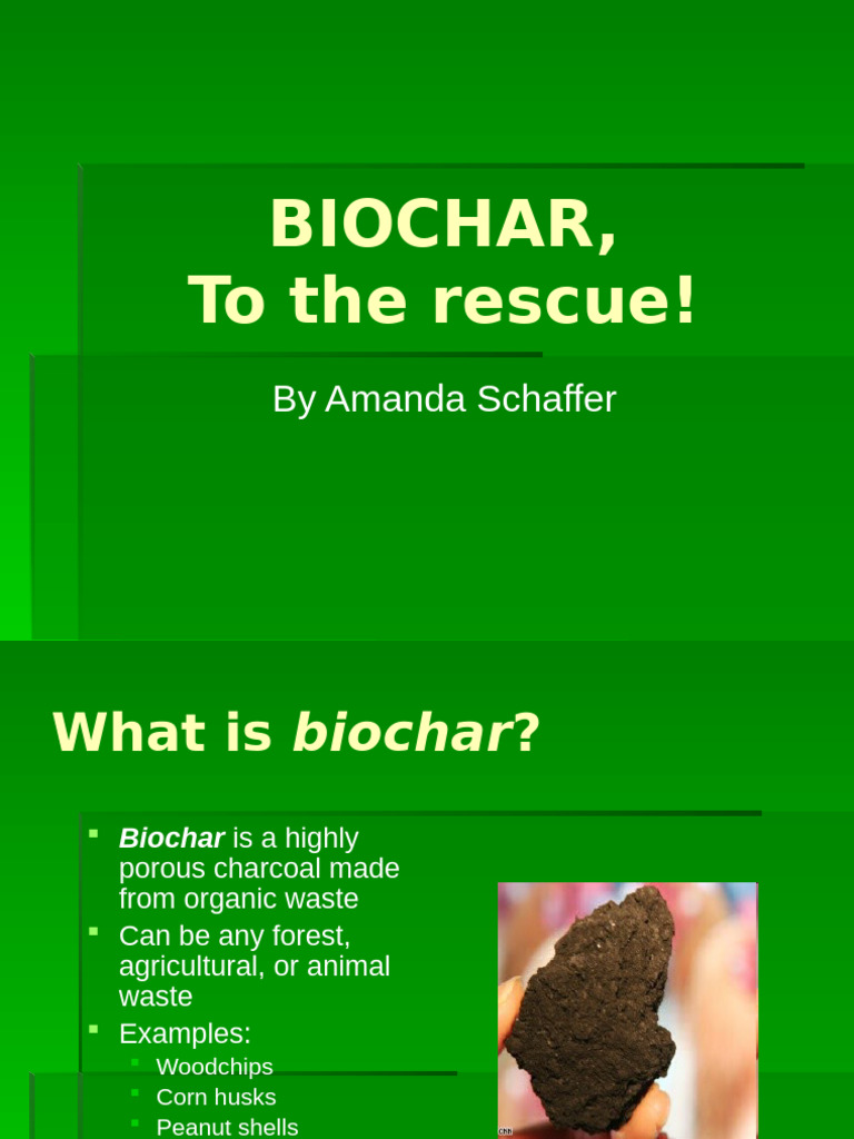 Biochar Presentation | PDF | Technology & Engineering