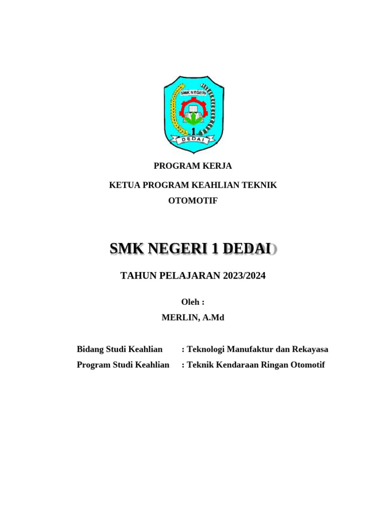 PROGRAM KERJA TKRO (Proker) 20232024 | PDF | Komputer | Teknologi & Rekayasa