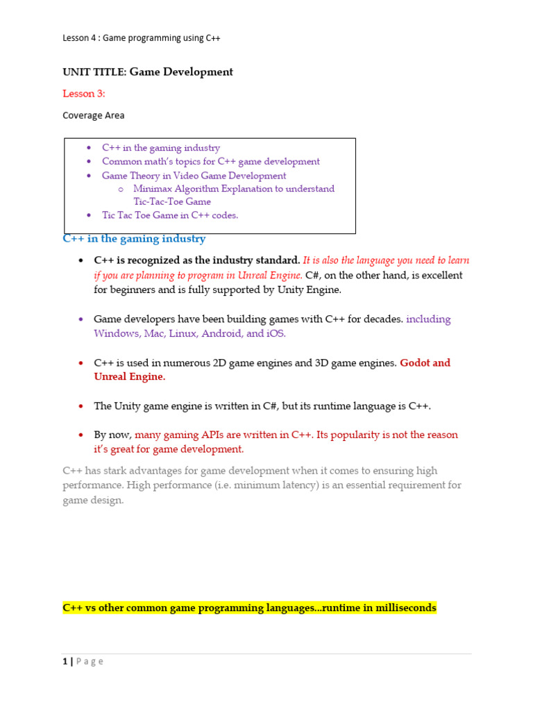 Game Development Lesson 3... | PDF | Trigonometry | Mathematics