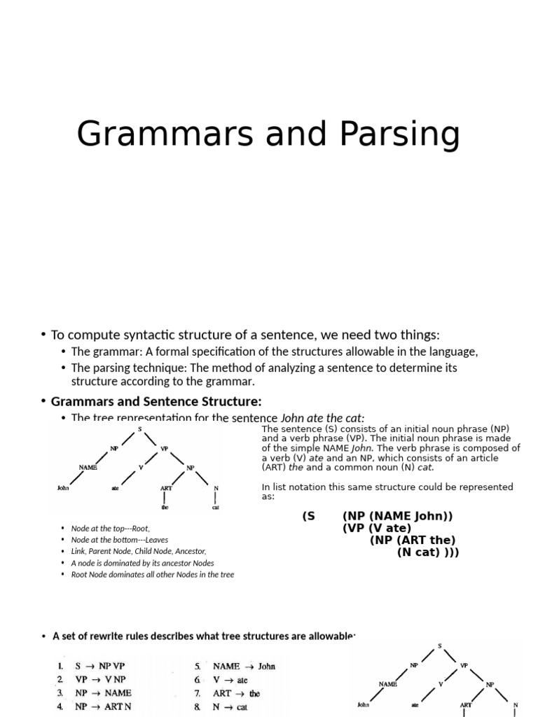Grammars and Parsing | PDF | Parsing | Phrase
