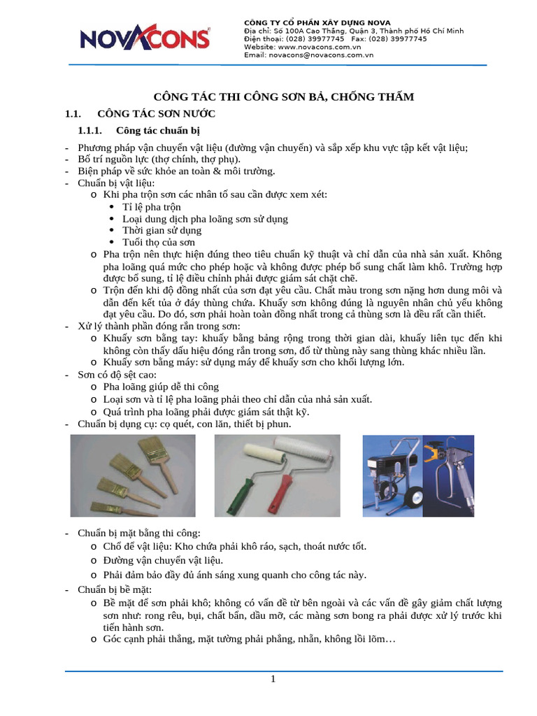 TM BPTC SƠN BẢ, CHỐNG THẤM | PDF