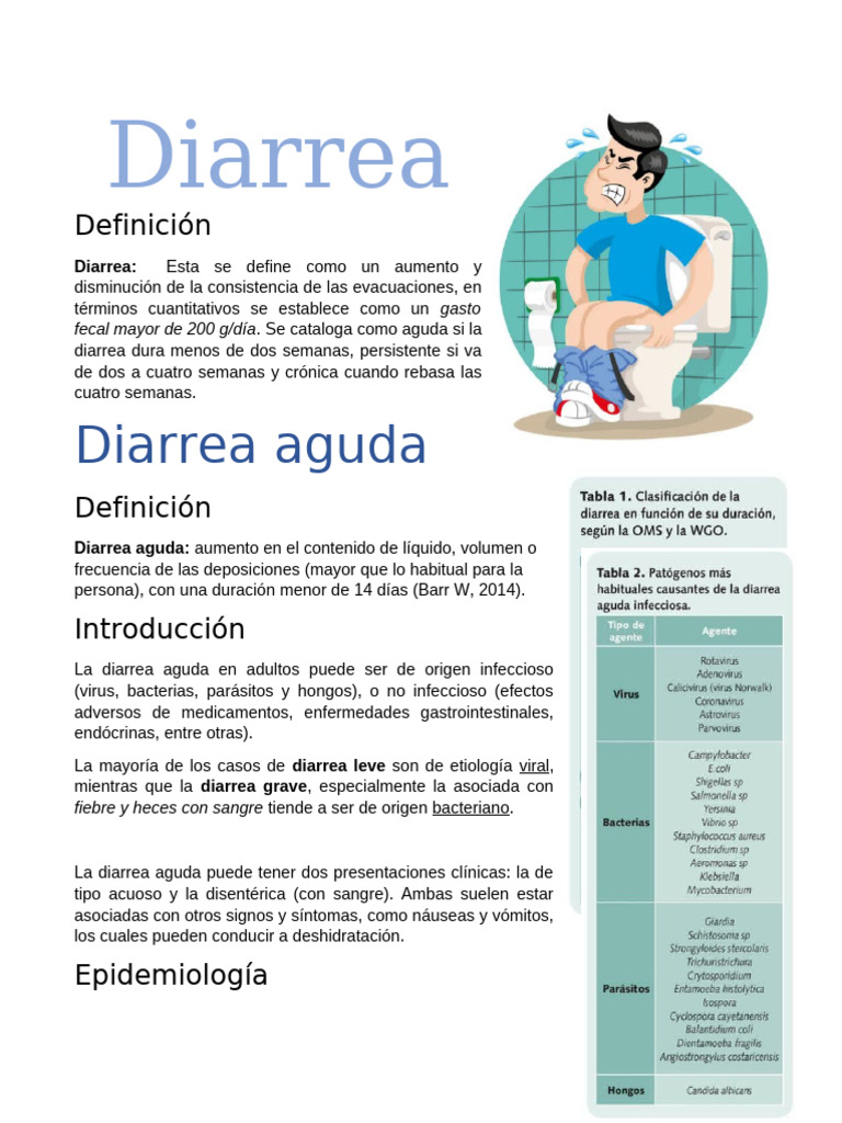 Diarrea Aguda | PDF | Diarrea | Medicina CLINICA