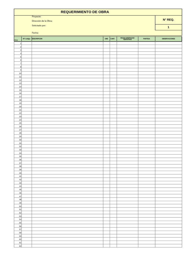 001 Codigo Req.01 Fecha Formato | PDF