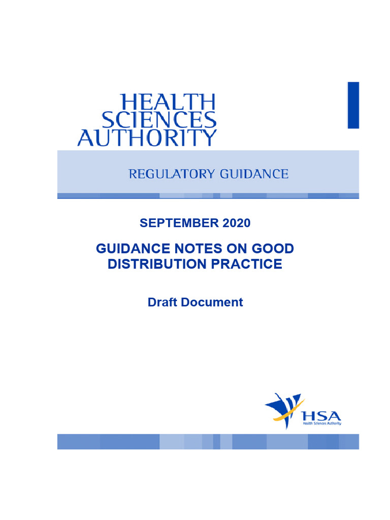 Hsa Guidance Notes On GDP - Nov 2020 | PDF | Regulatory Compliance ... Hsa Guidance Notes On GDP - Nov 2020 | PDF | Regulatory Compliance ...