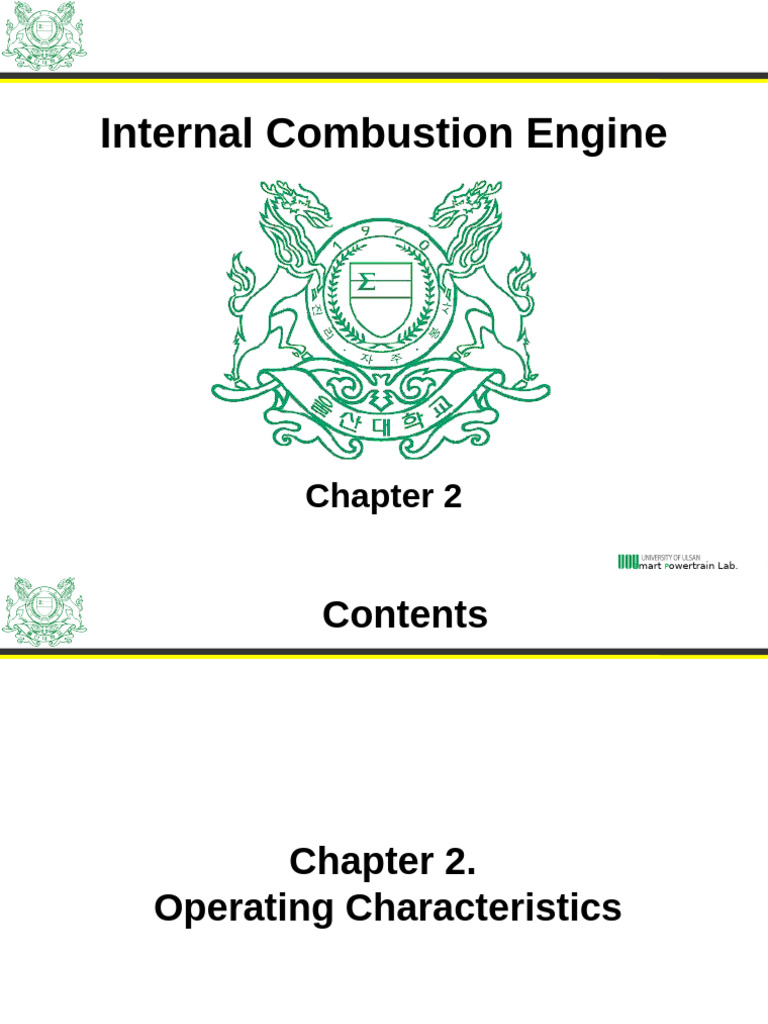 Chapter 2. Operating Characteristics | PDF | Engines | Exhaust Gas