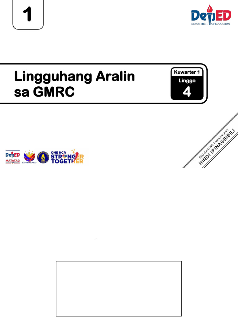 LE G1 GMRC Q1 Wk4 | PDF