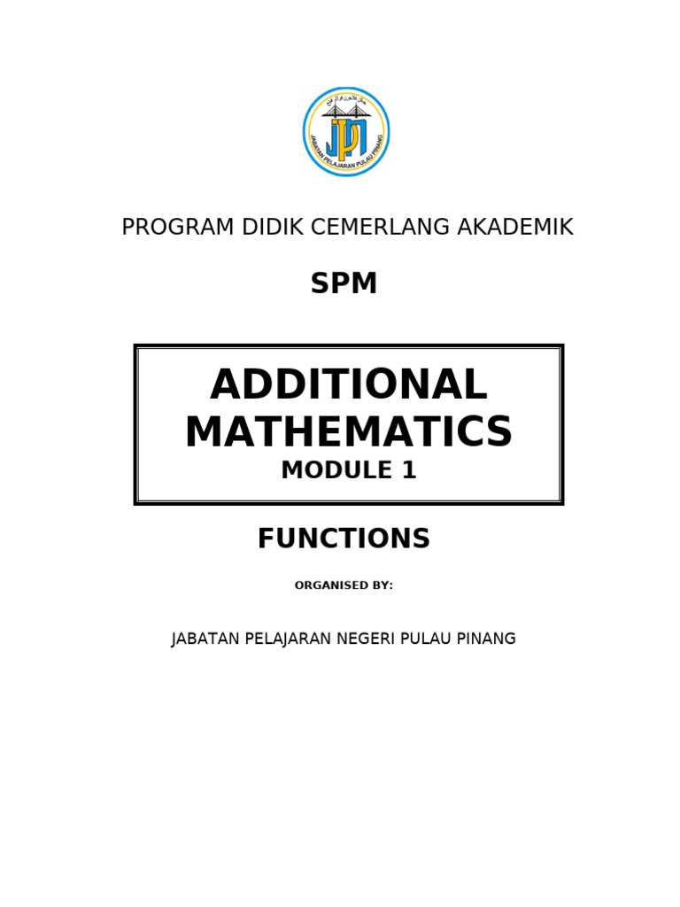 2.01) Add Math Module 01 (Functions) | PDF | Function (Mathematics) | Mathematics