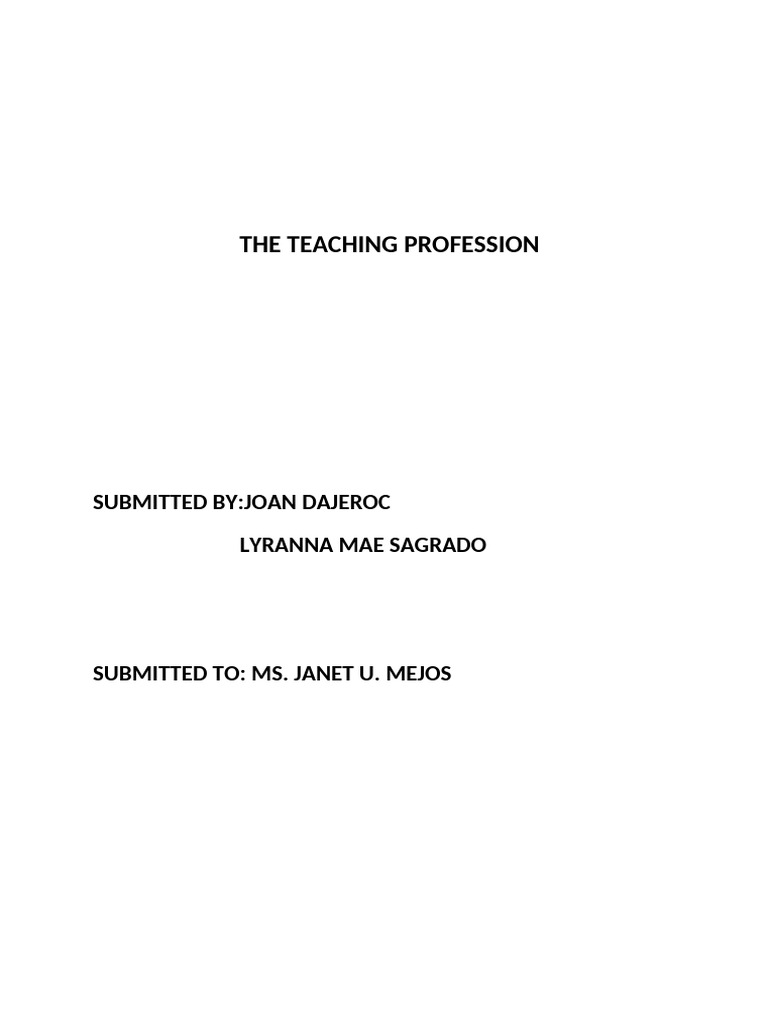 The Teaching Pr-Wps Office | PDF | Teachers | Psychology