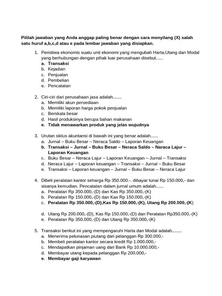 Latihan Soal C3 | PDF