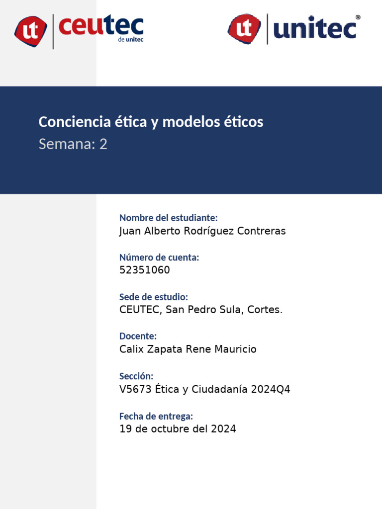 Tarea de Etica y Ciudadania | PDF