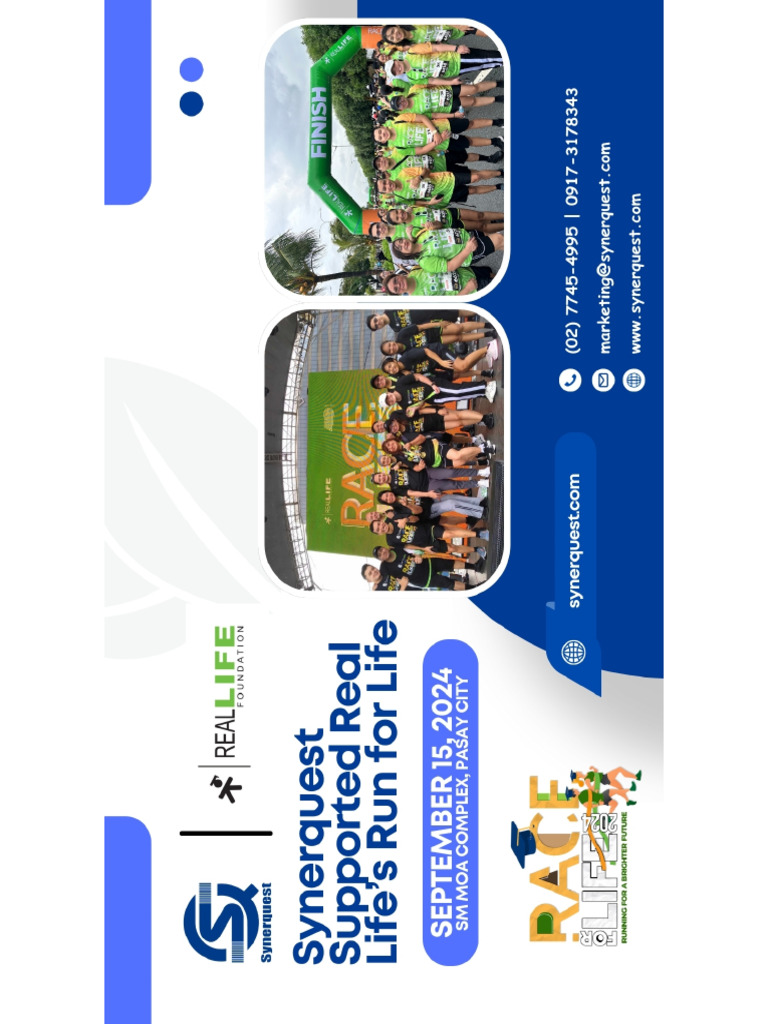 Synerquest Supports Race For Life 2024 | PDF