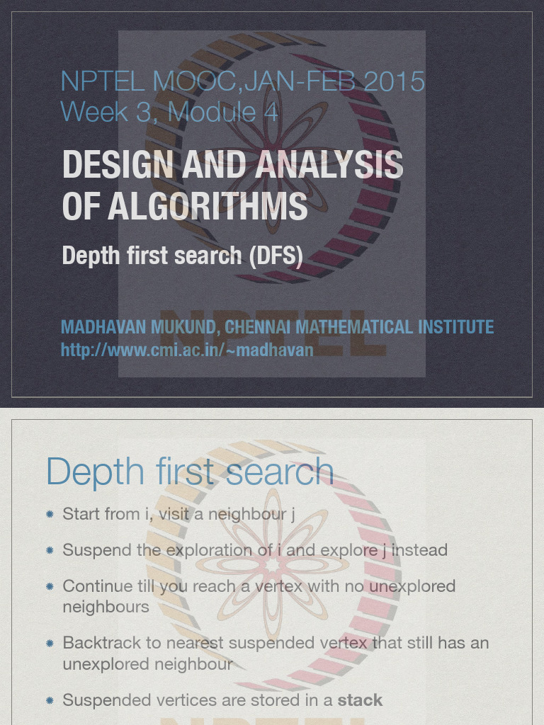 Nptel Week3 Module4 Dfs | PDF | Mathematical Relations | Theoretical Computer Science