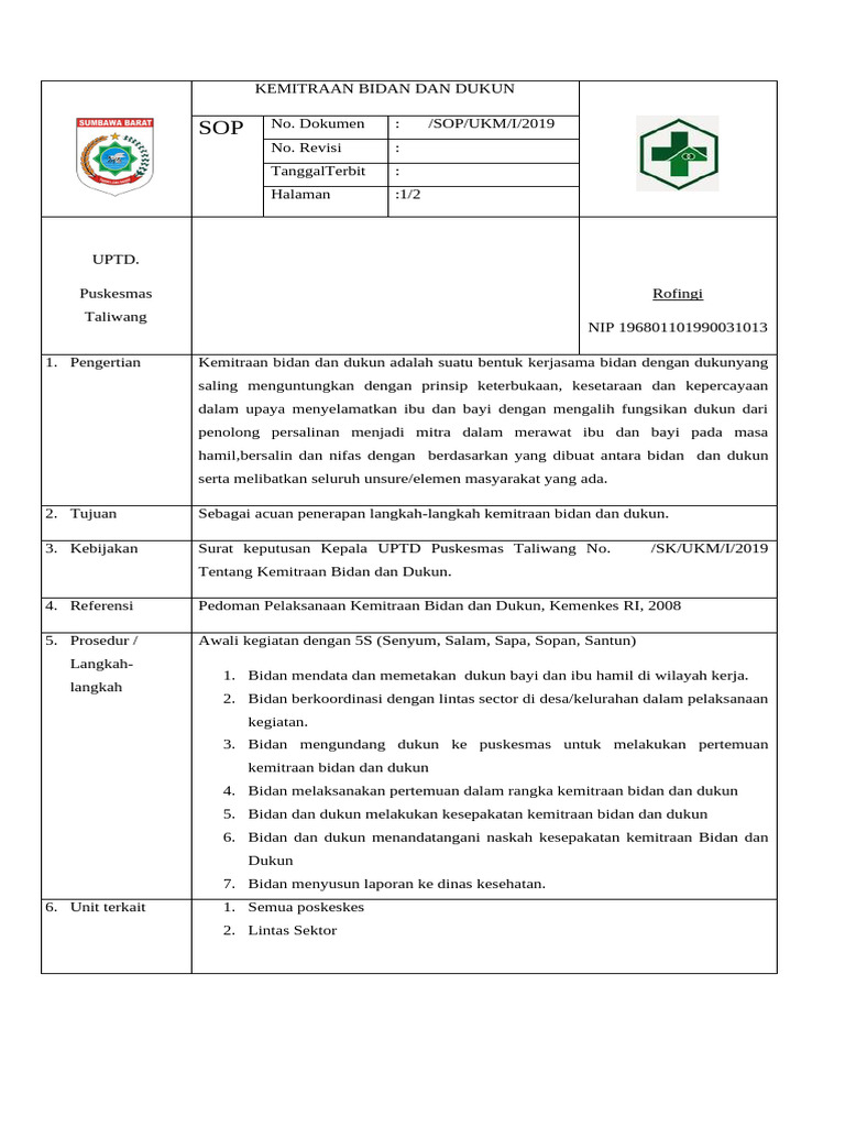 Kemitraan Bidan dan Dukun | PDF