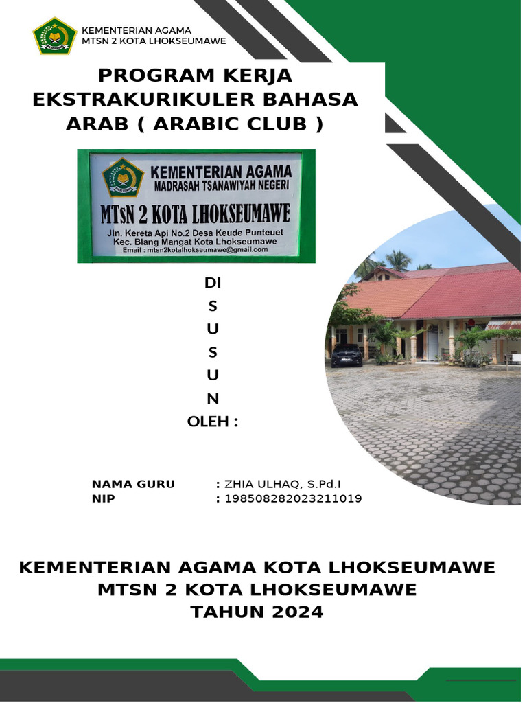 Program Kerja Eskul Bahasa Arab | PDF