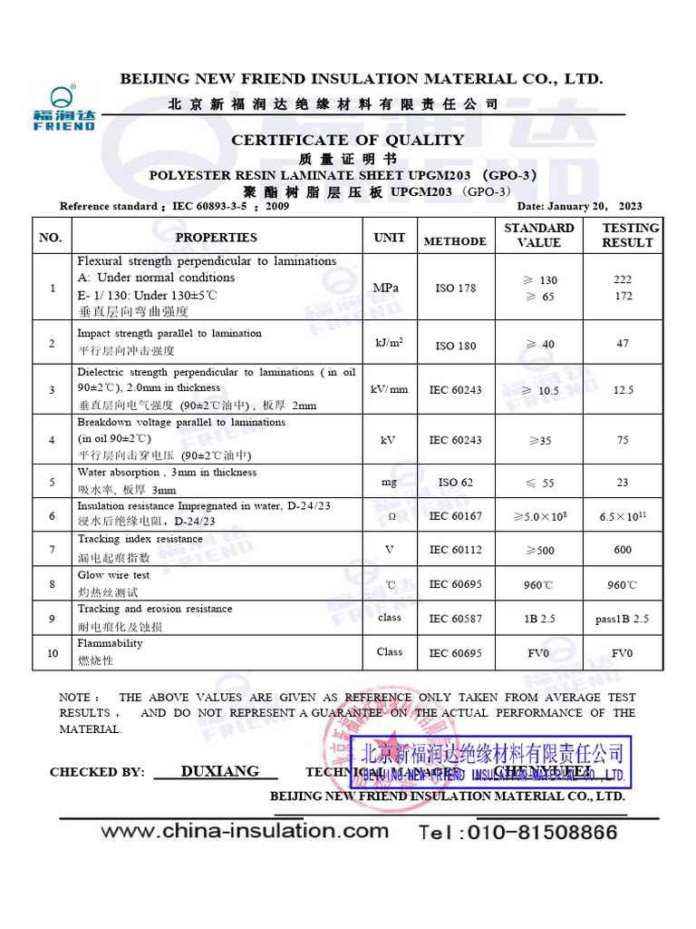 TEST REPORT - GPO-3 White | PDF | Insulator (Electricity) | Electrical ...