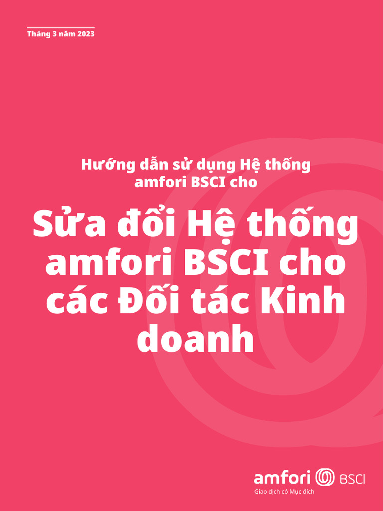 Amfori 2023-02-15 Bsci Easy Guidance System A4 08 Vi VN | PDF