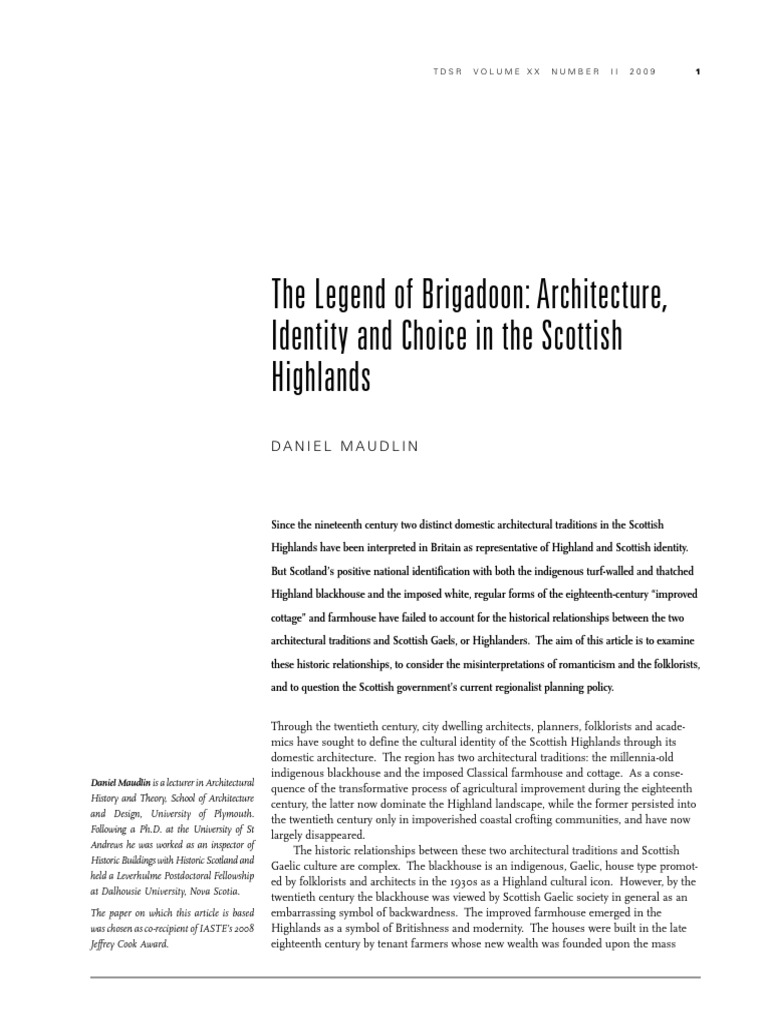 The Legend of Brigadoon Architecture Ide | PDF | Scottish Highlands ...