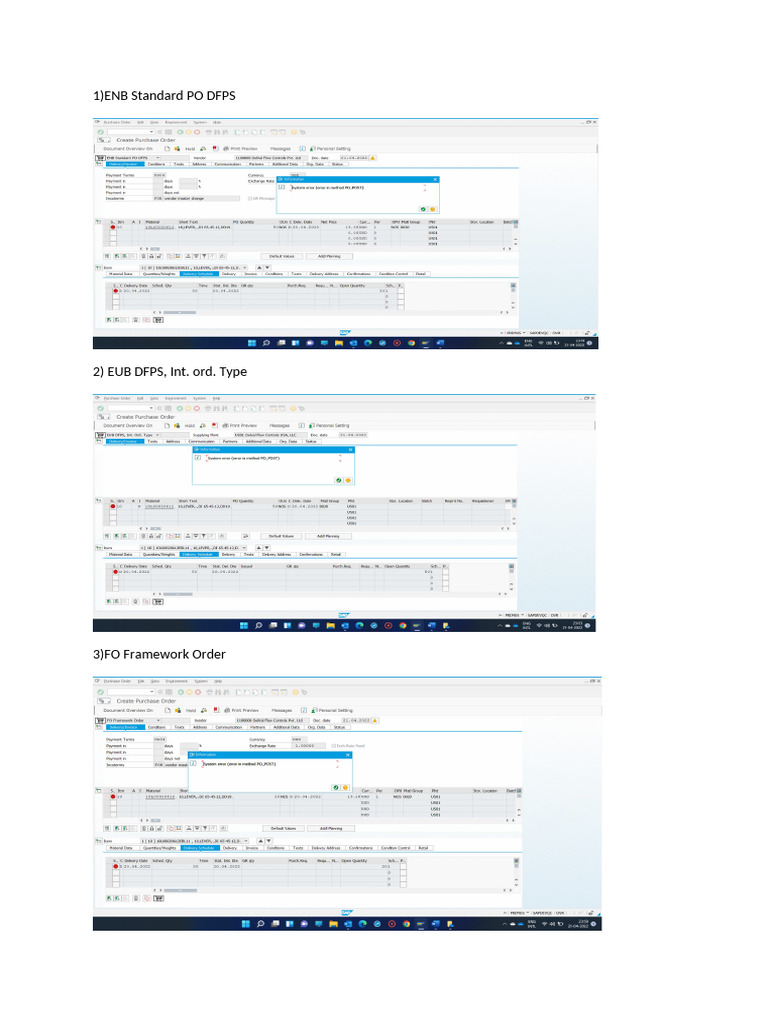 1) ENB Standard PO DFPS | PDF