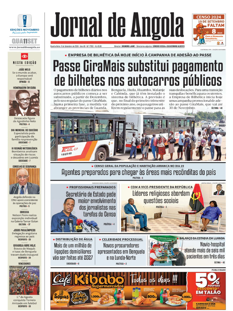(20240911-AO) Jornal de Angola | PDF