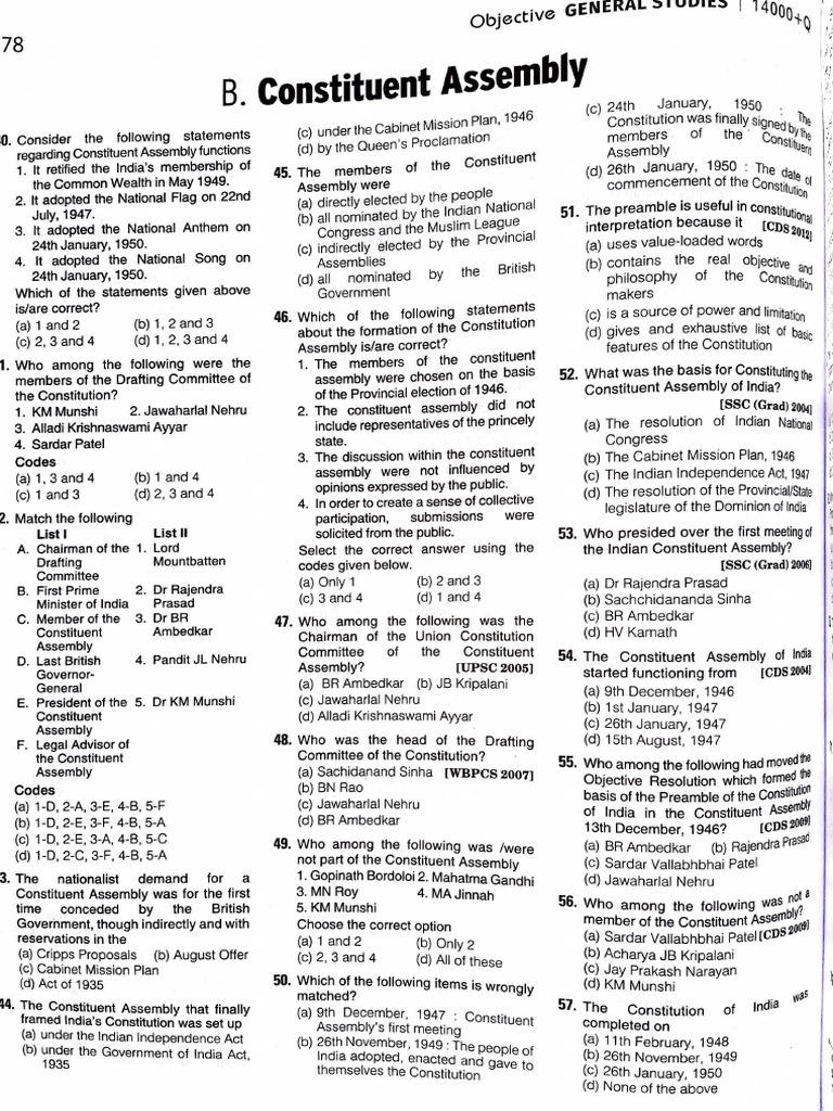 Constituent Assembly of India Overview | PDF | Jawaharlal Nehru ...