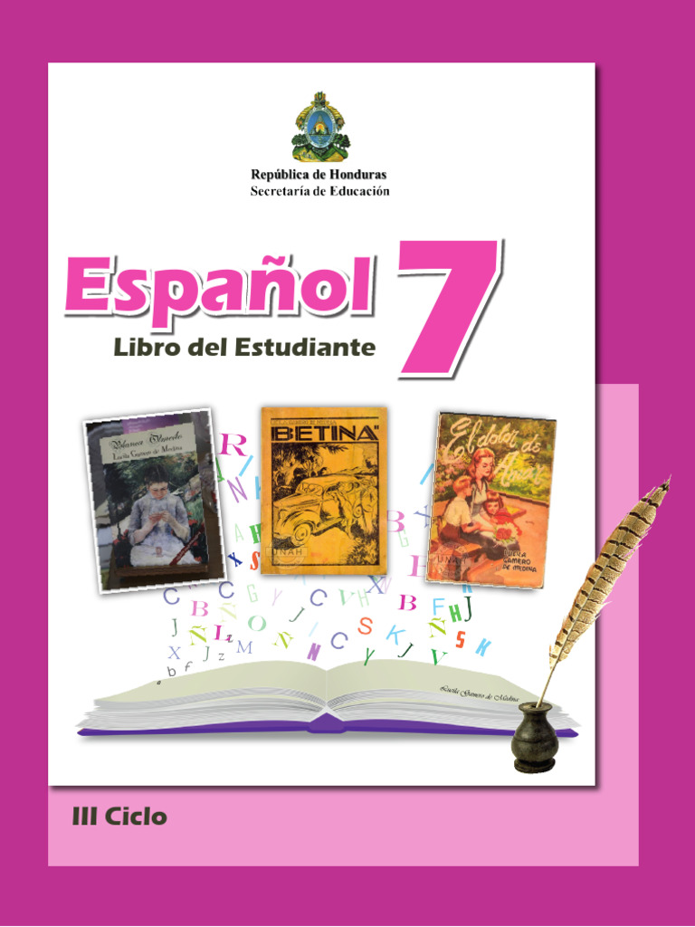 Libro de Español 7° Grado Honduras 2024 | PDF | Educación primaria ...