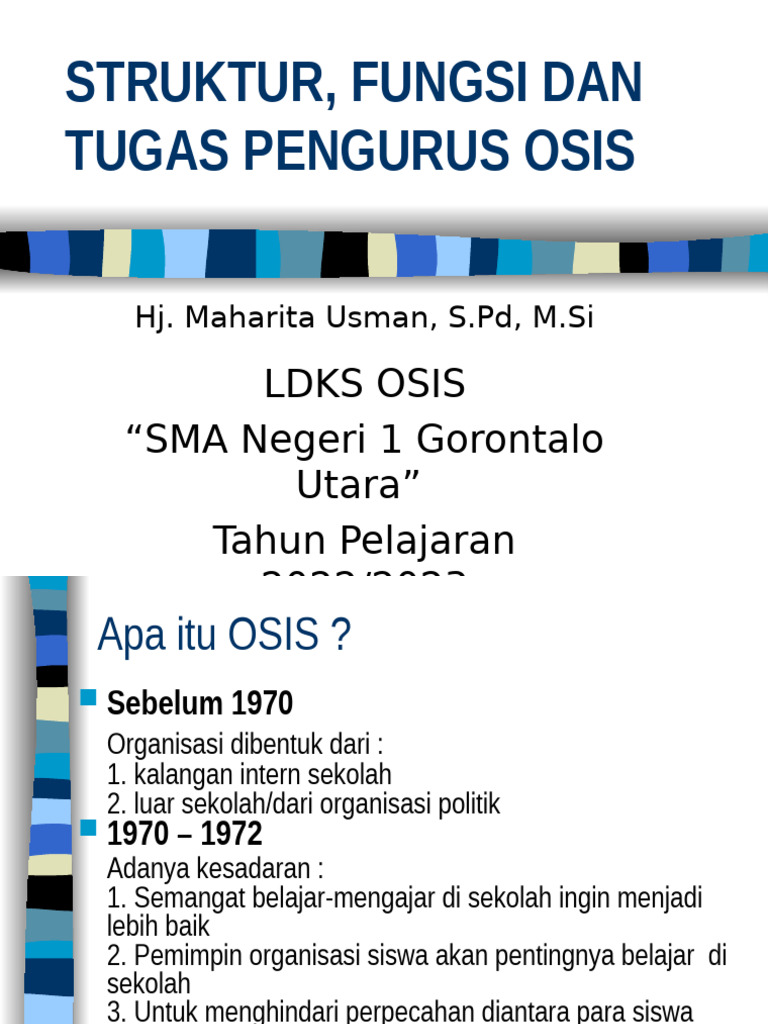 Struktur Fungsi Dan Tugas Pengurus Osis | PDF