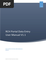 RCH Portal User Guide | PDF | Childbirth | Pregnancy