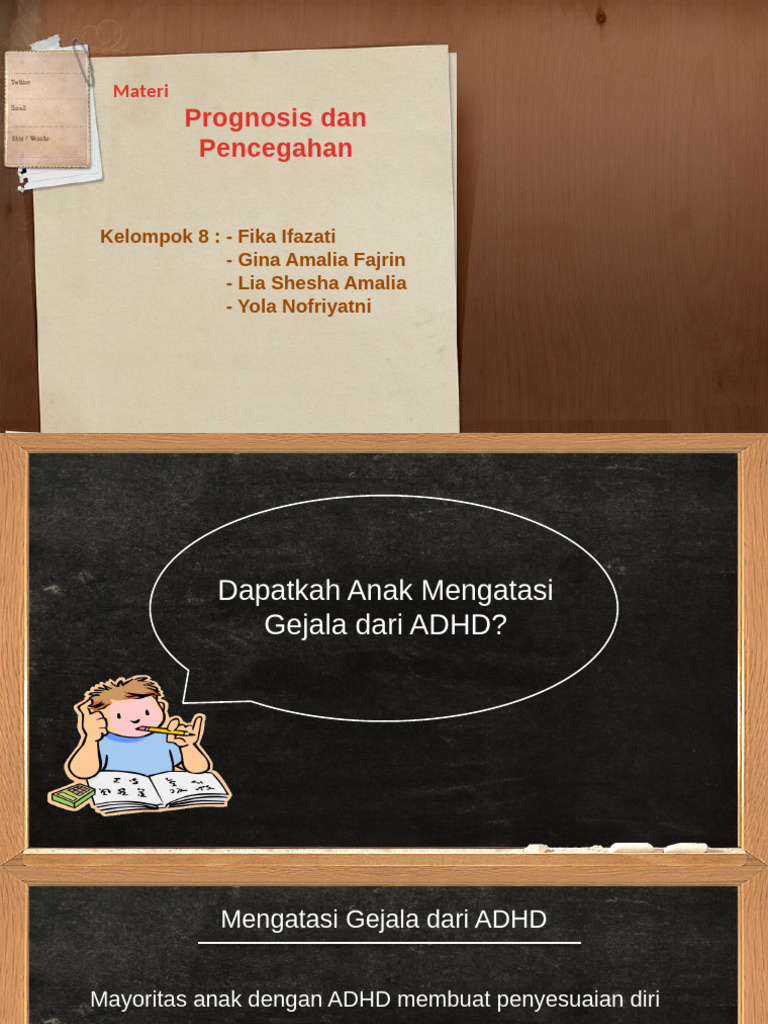 ADHD Prognosis Dan Pencegahan | PDF | Pengembangan Diri