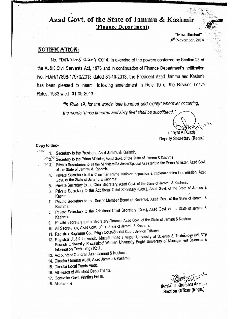 Revison Leave Rules14 | PDF