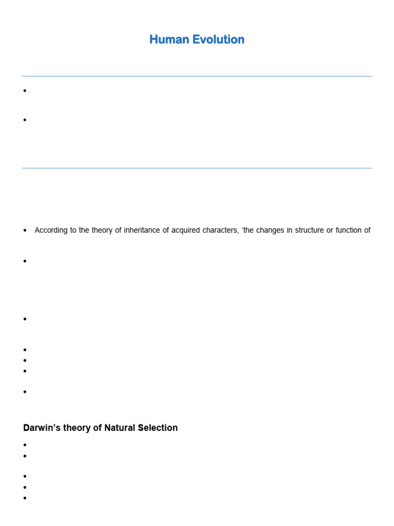 Biology Material | PDF | Homo | Human Evolution