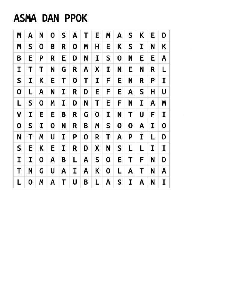Asma Dan Ppok Puzzle | PDF | Sains & Matematika