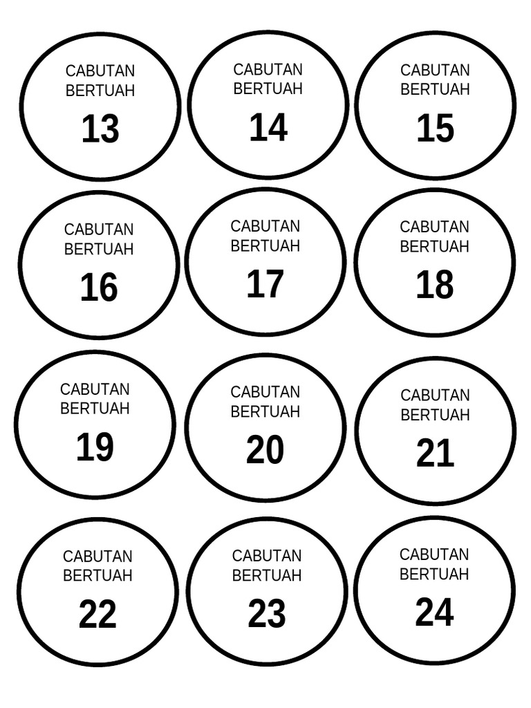 Label Hadiah Cabutan Bertuah | PDF