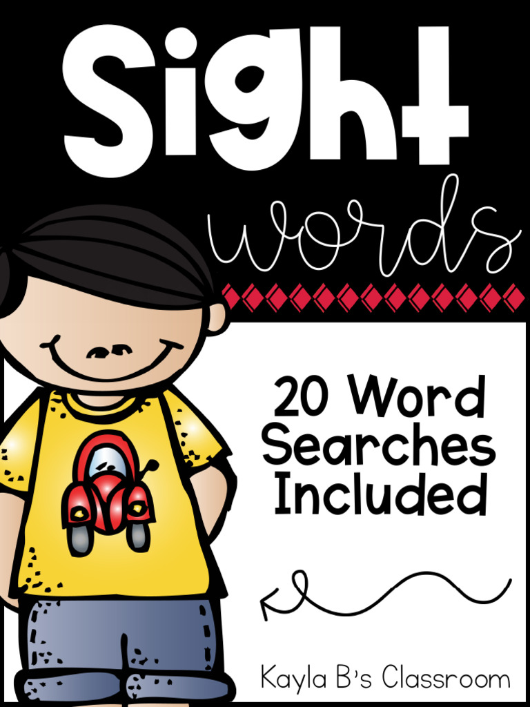 Sight Word Word Searches | PDF