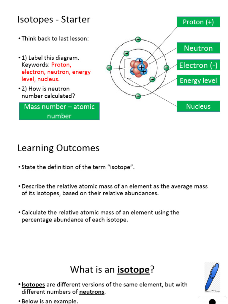 Understanding Isotopes and Atomic Mass | PDF | Isotope | Chemical Elements