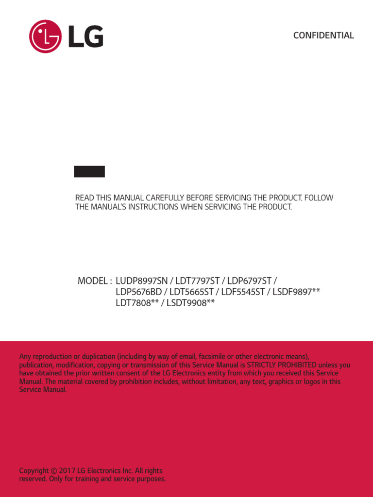 LG Ldt7808st | PDF | Dishwasher