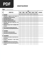 Checklist Tugas Office Boy Harian | PDF