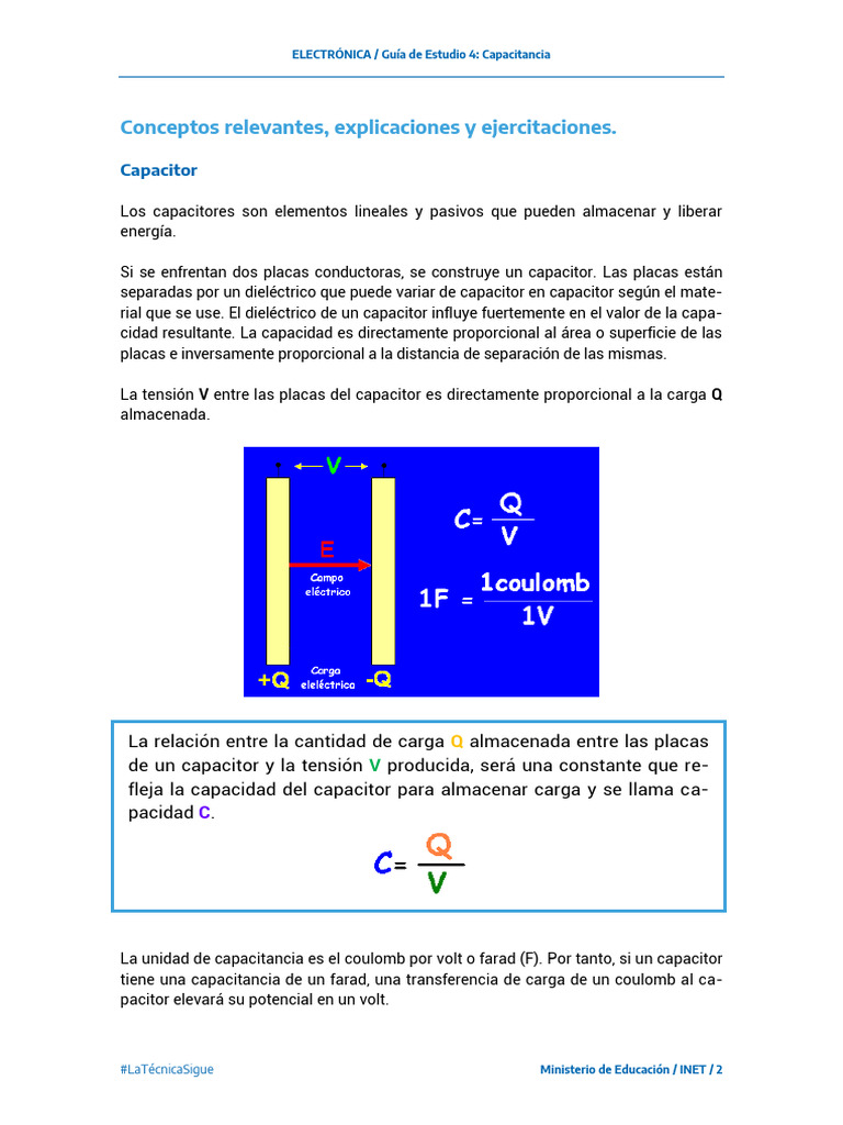 Capacitores 1 7 2 7 | PDF | Condensador | Capacidad