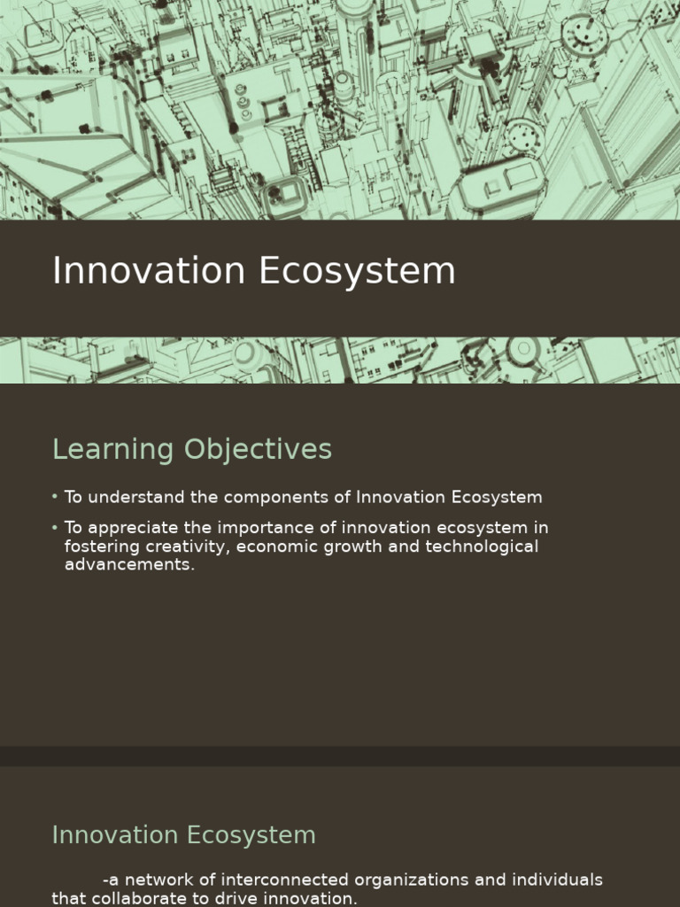 Innovation Ecosystem Week 6 | PDF | Innovation | Performance Indicator