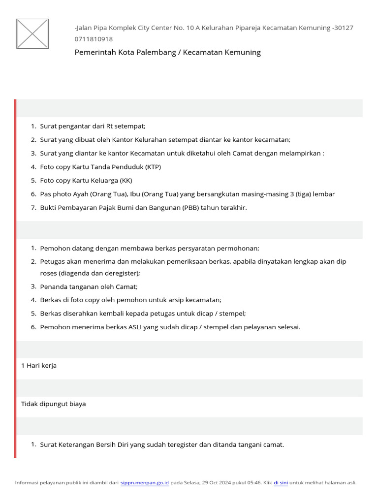 Unduh Standar Pelayanan - Surat Keterangan Bersih Diri (SKBD) | PDF | Ilmu Sosial