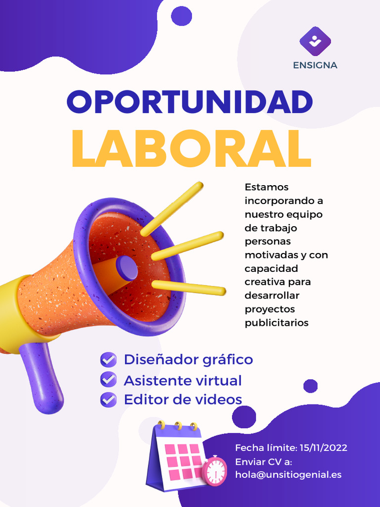 Poster Anuncio Importante Moderno Creativo Azul - 20241029 - 005344 ...