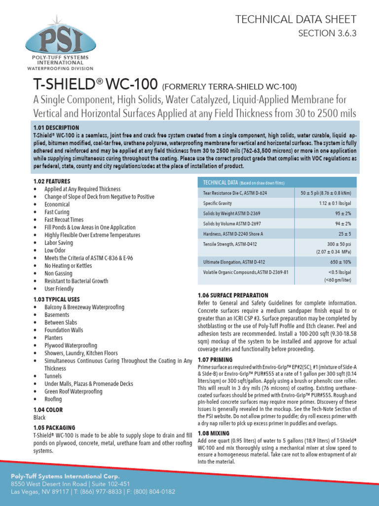 Poly Tuff | PDF | Solid | Building Materials