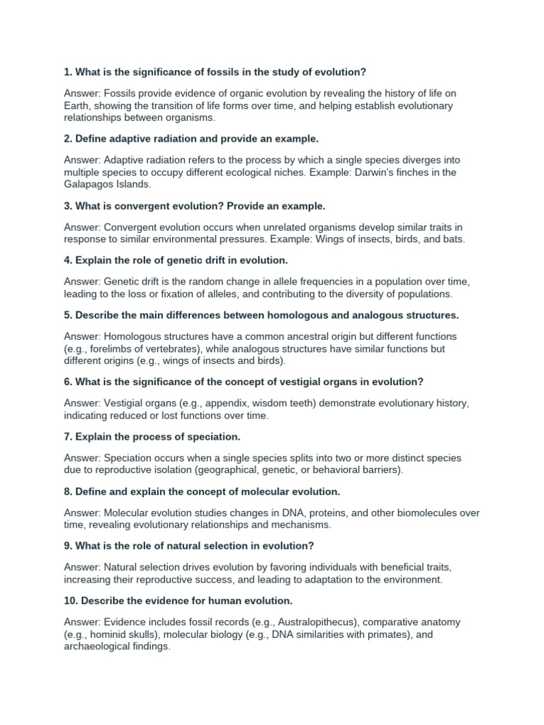 EVOLUTION | PDF | Evolution | Natural Selection