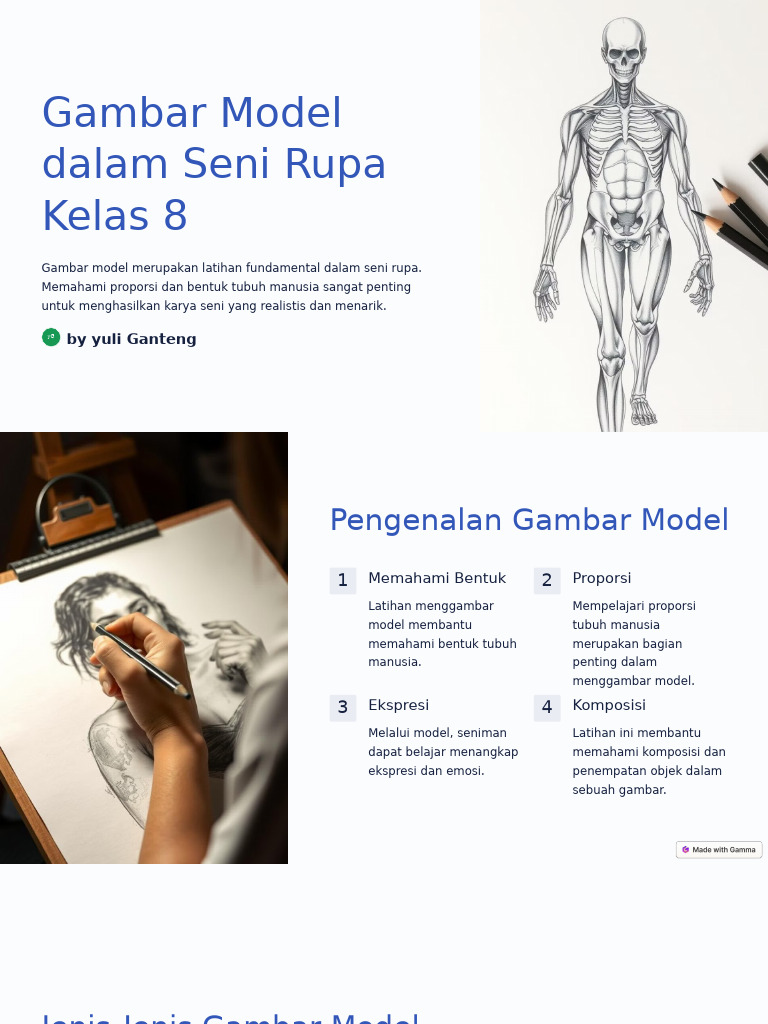 Gambar Model Dalam Seni Rupa Kelas 8 | PDF | Pengembangan Diri