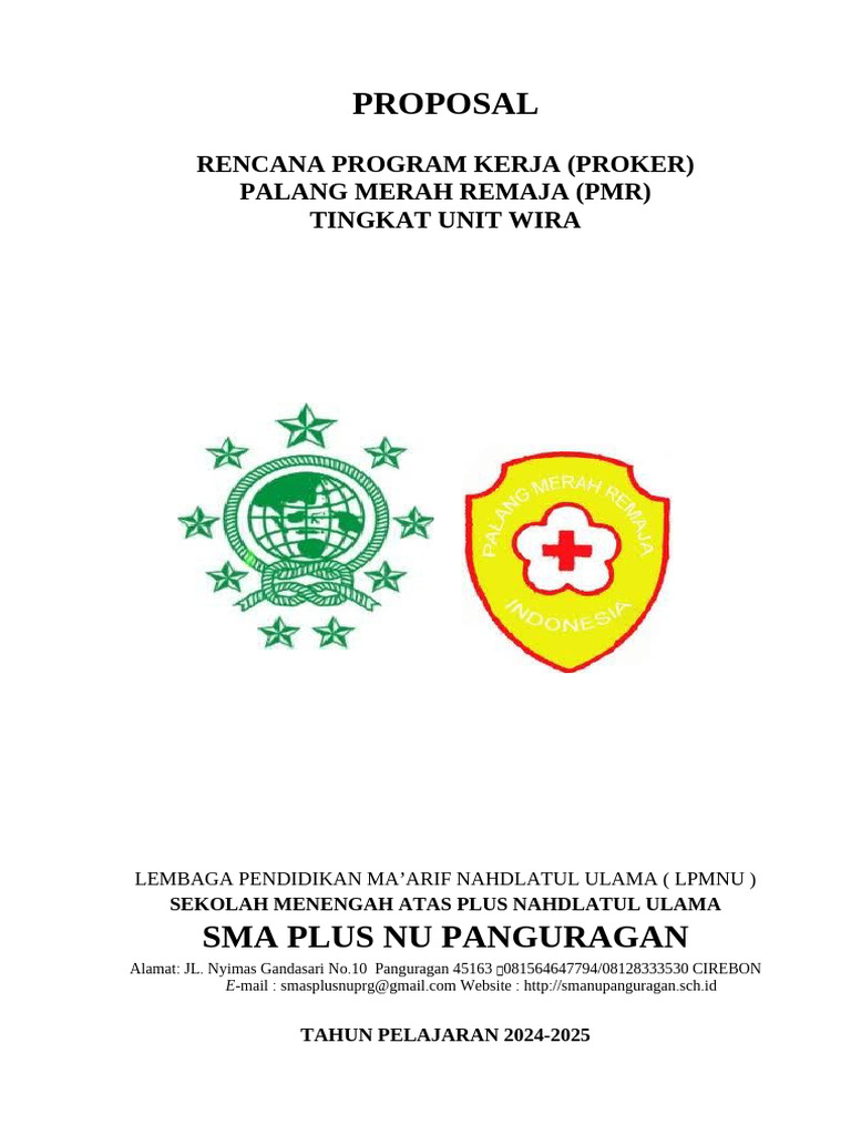 Proker PMR Sma 2024-2025 Ox | PDF | Karier & Perkembangan | Bisnis